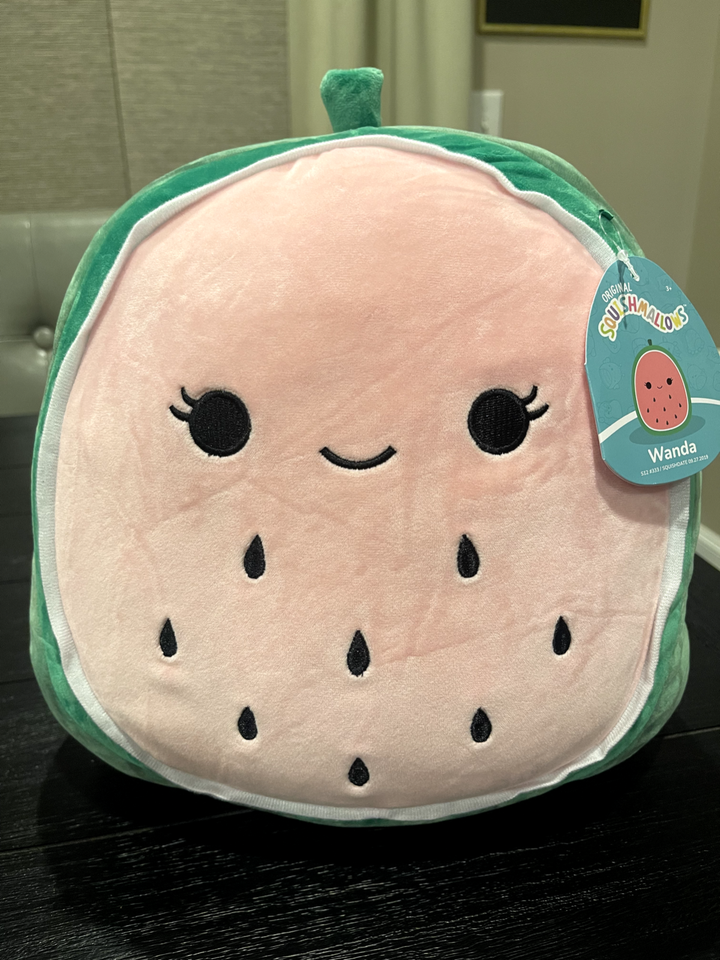 NWT Squishmallow Wanda the Watermelon Pink And Green 12” Kellytoys ...