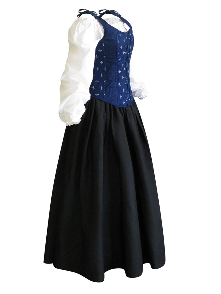 Renaissance Faire Wench Bodice Outfit Pirate Costume Gown Wedding ...