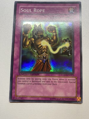 Yugioh Soul Rope Limited Edition Super Rare LODT-ENSE2 HP | eBay