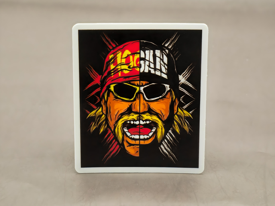 Hulk Hogan Stickers Hulkamania Vinyl NWO Brother 90's Pro Wrestling WWF ...