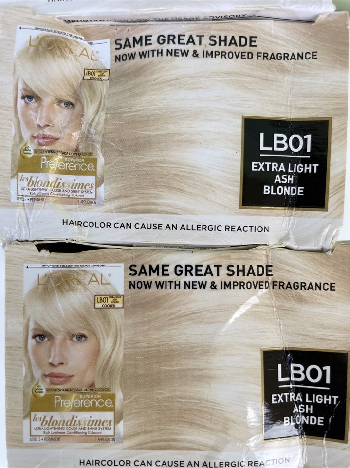 4 Loreal Paris Superior Preference Hair Color #LB01 Extra Light Ash ...