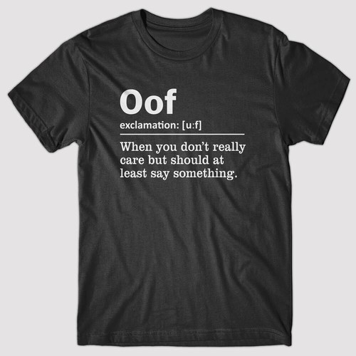 Cool T-shirt Funny OOF DEFINITION Christmas birthday gift for man ...