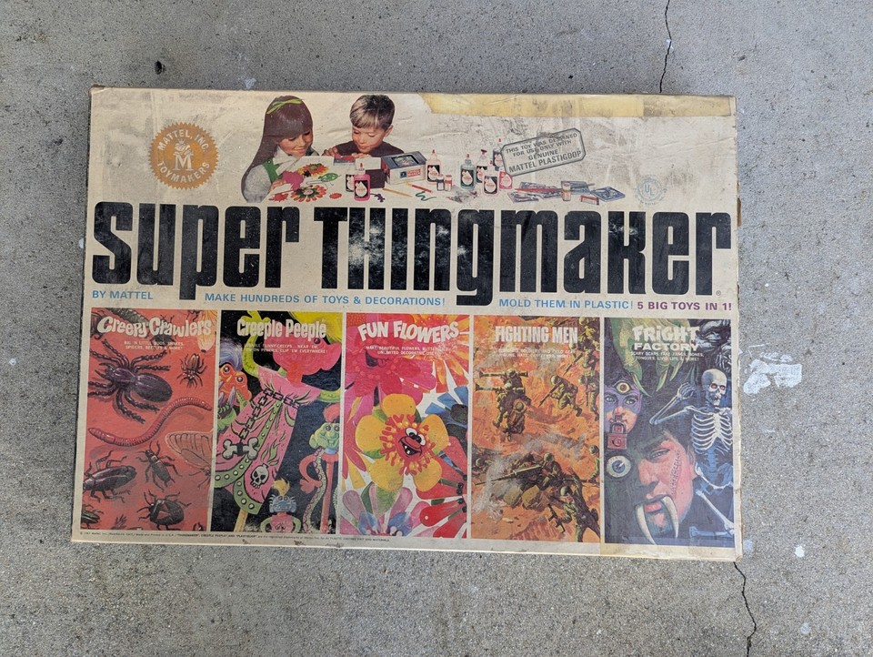 1966 Mattel Super Thingmaker 20 Metal Molds Cooling Tray Heat Unit | eBay