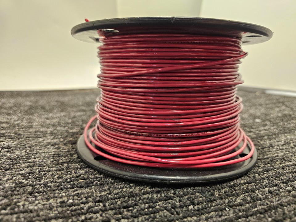 Alan Wire 16 AWG, (UL) E101802, Red Wire, 500ft Spool | eBay