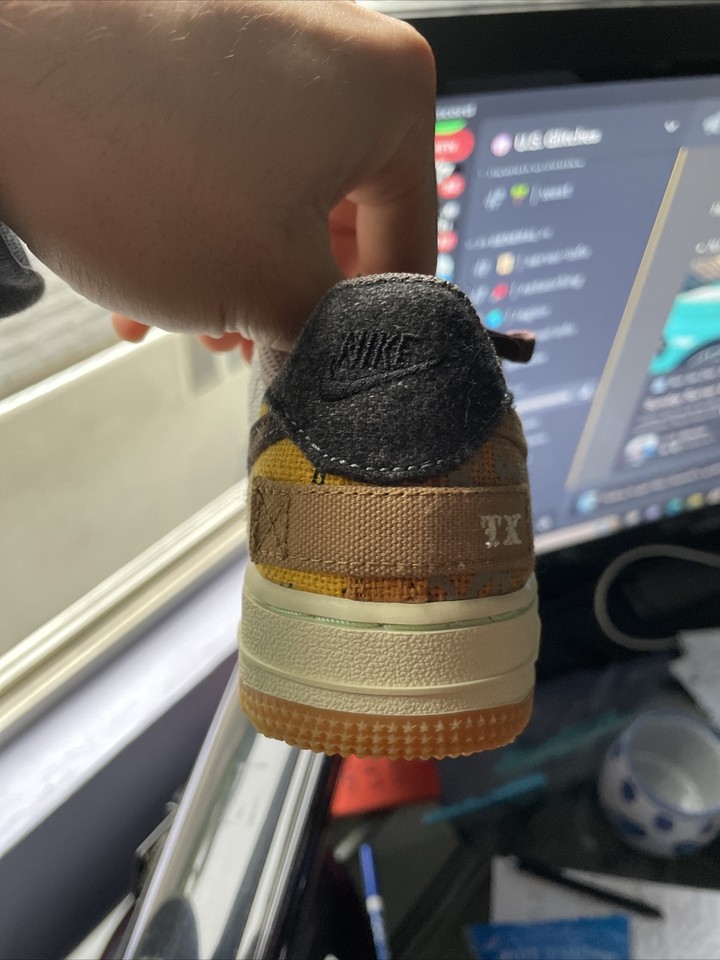 Nike Air Force 1 Low x Travis Scott Cactus Jack NEW SIZE PS 12C | eBay