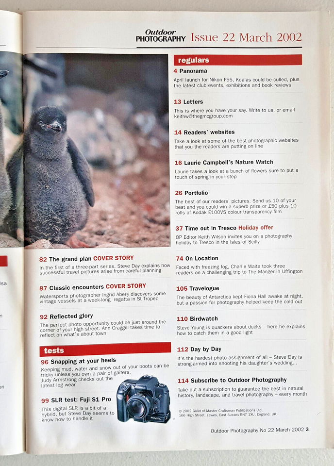 Outdoor Photography, Issue 22, March 2002. Fuji S1 Pro on Test | eBay UK