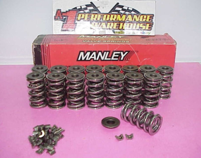 16 Manley Roller Cam 1.620" Dual Valve Springs & 16 Titanium Retainers ...