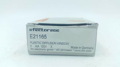 IFM Efector 200 E21165 | eBay