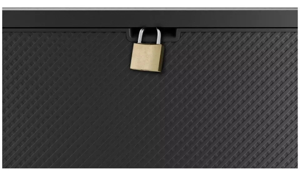 Keter Extra Large Waterproof Garden Storage Box Outdoor Bench Lockable ...