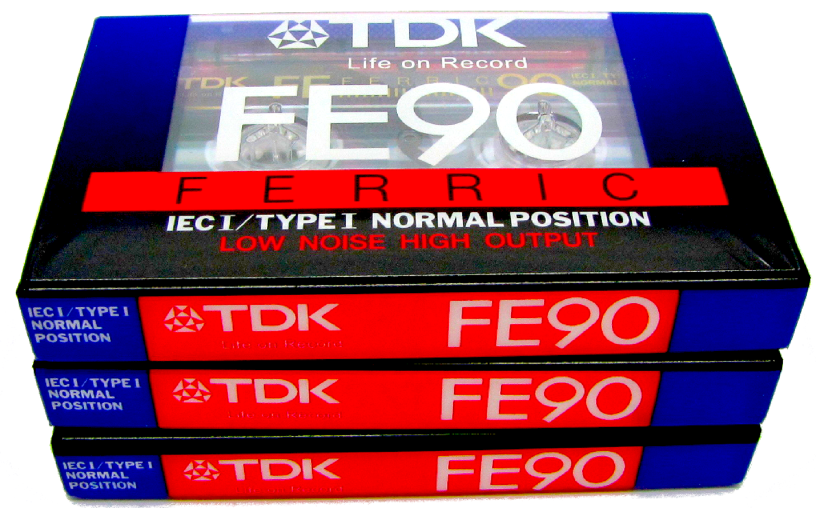 TDK FE90 x3 BLANK AUDIO CASSETTE TAPES BRAND NEW AND SEALED ...