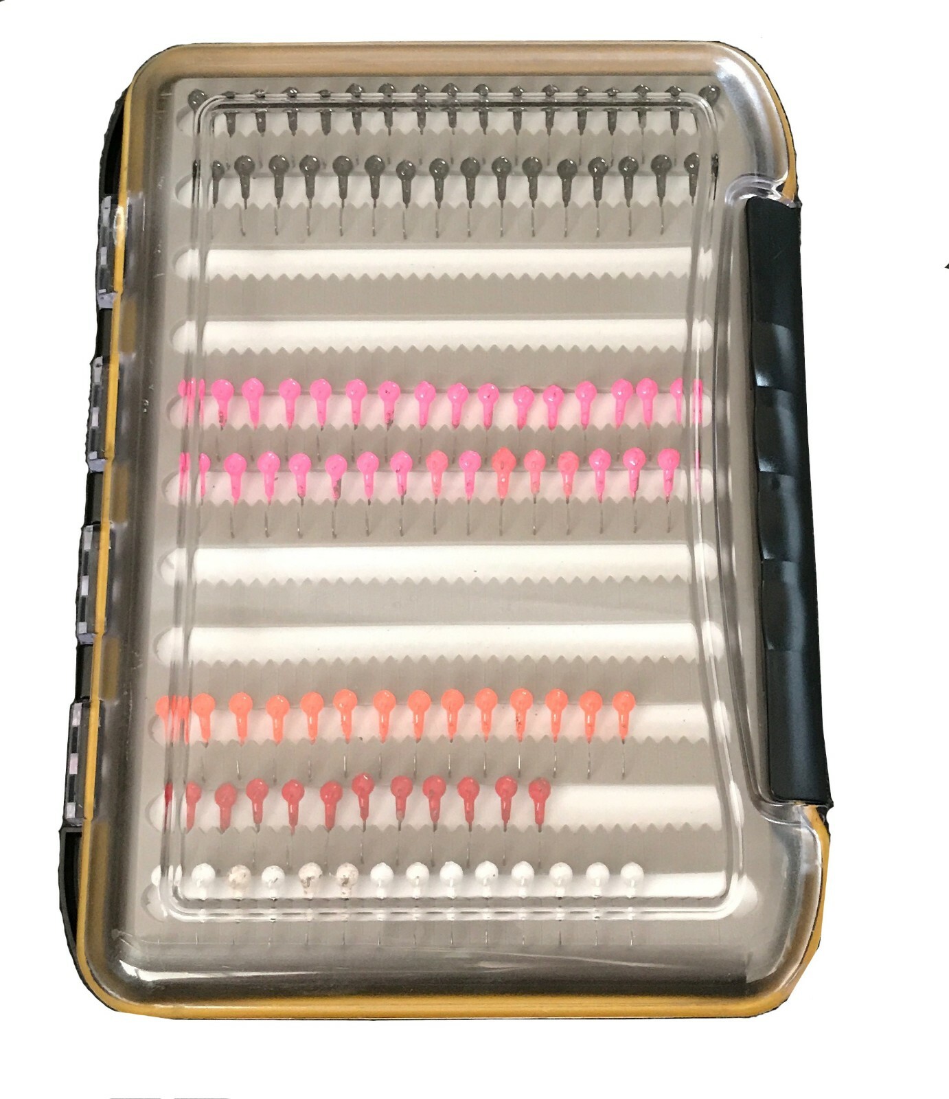 XXL Clear 2 Sided Waterproof Jig Box W/Slit Foam Inserts Ice/Fly ...