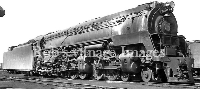 Pennsylvania Railroad 4-4-6-4 Q2 Steam Locomotive 6184 train Photo 1943 ...
