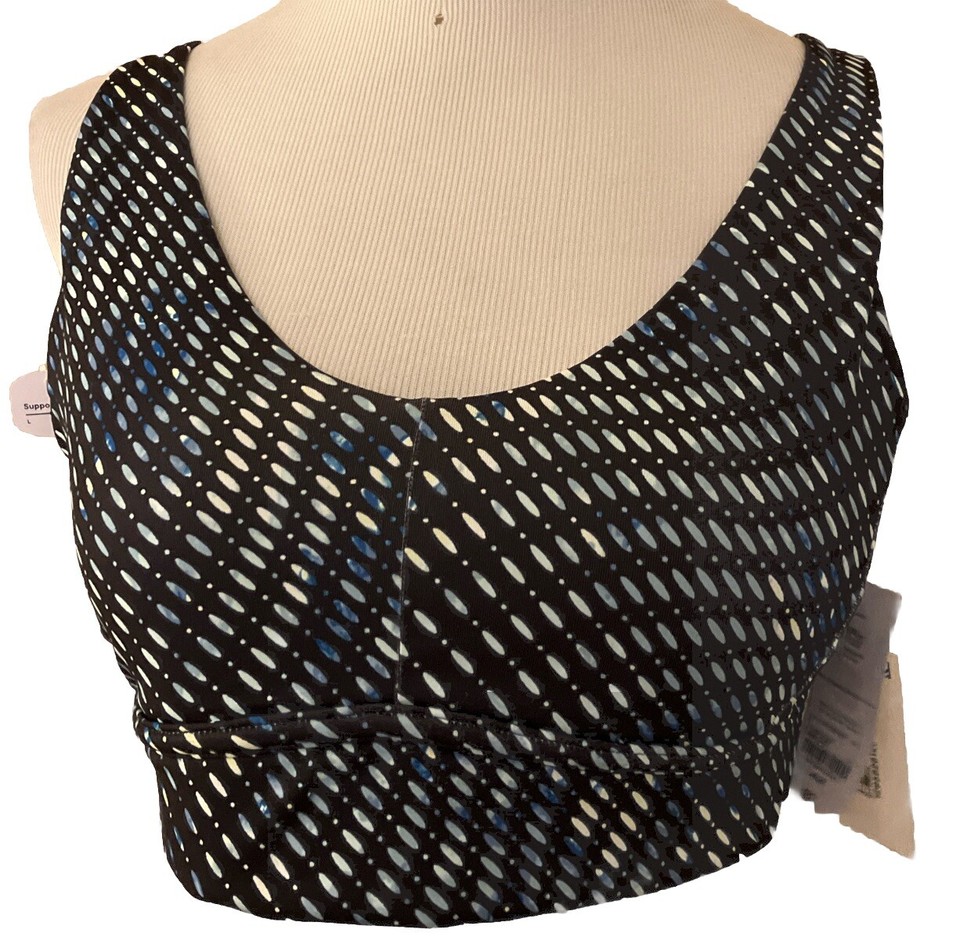 NWT~Xersion~Sport Bra~Medium Support~Racerback~Sz Lg~Removable Cups ...
