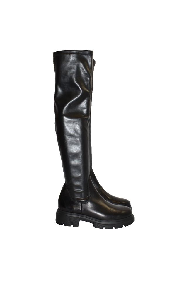 $550 PAUL GREEN Osborne Over the Knee Boot LEATHER CHUNKY 8 AU 10.5 US ...