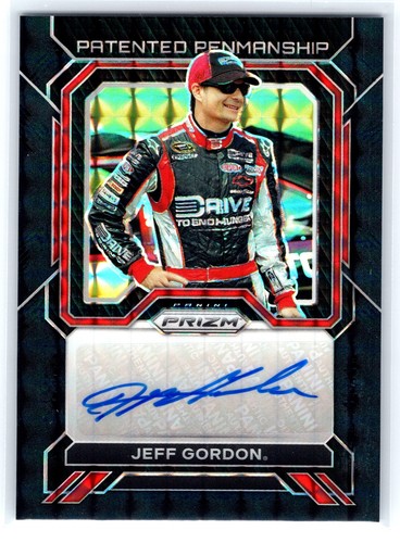 2023 Panini Prizm #PP-JGD Jeff Gordon Patented Penmanship Black Finite ...