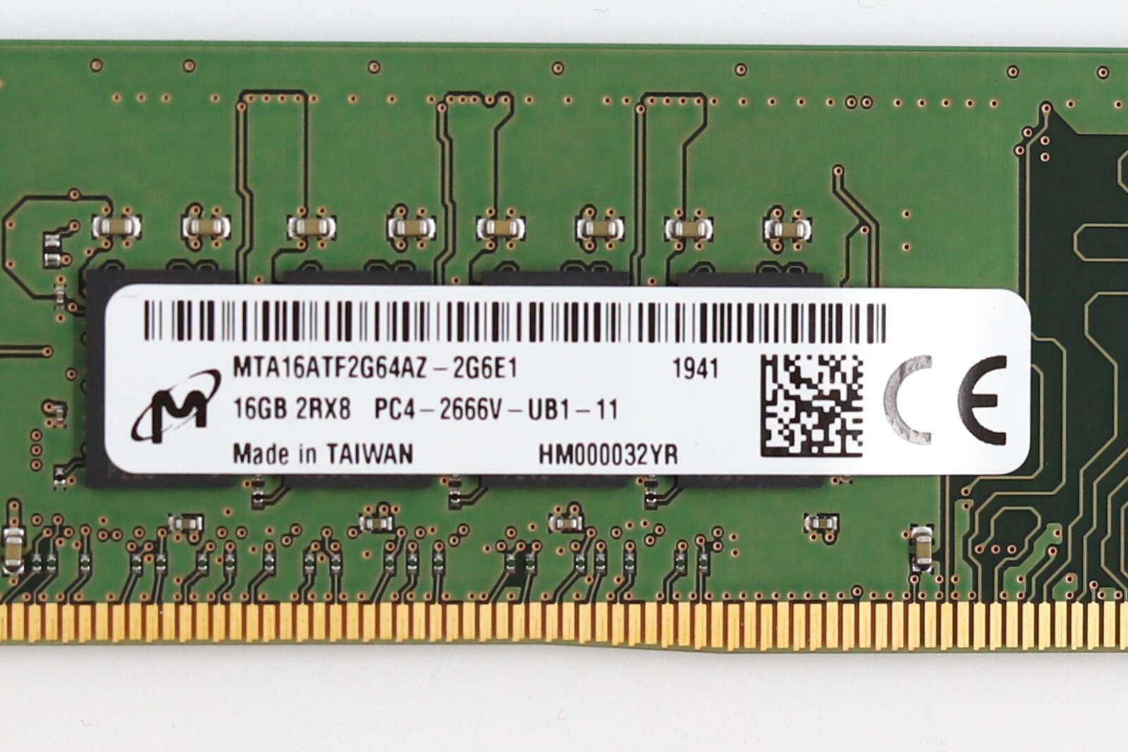 Micron 16GB 2Rx8 PC4-2666V-UB1-11 NON-ECC Unbuffered Memory ...
