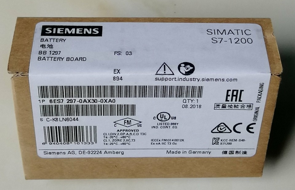 1 PC Brand New Siemens 6ES72970AX300XA0 6ES7297-0AX30-0XA0 In Stock In ...