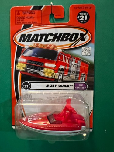 Matchbox 2000 Moby Quick Speed Boat 1/64 Diecast Mint on Card BX42 | eBay