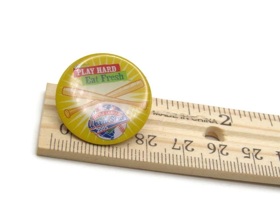 Subway 2005 Little League World Series Play Hard Eat Fresh Pin | eBay UK