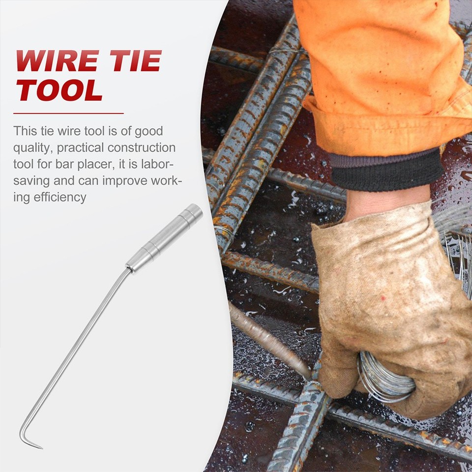 1Pc Useful Bar Placer Tie Wire Hook Tool Labor-saving Tie Wire Fast ...