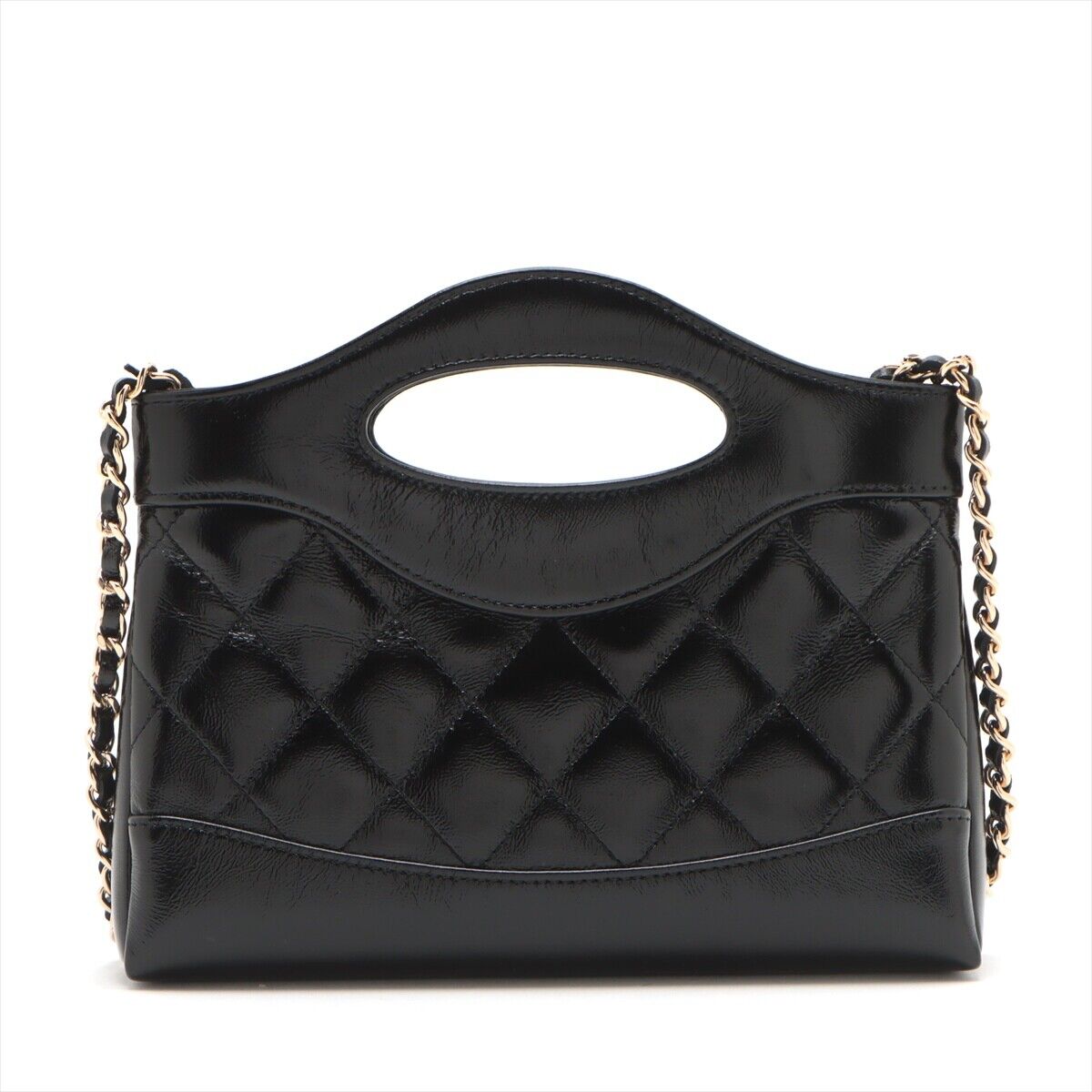 Chanel Chanel 31 Leather Chain Shoulder Bag Black Gold Metal Chanel Chanel 31 Leather Chain Shoulder Bag Black Gold Metal
