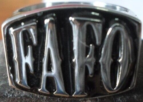 Custom letter rings biker store