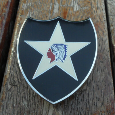 US Army 2nd Infantry Division Badge Insignia Pin 2.0" U.S. Army ID ...