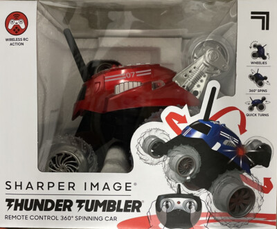 Thunder Tumbler Wireless Remote Control Spinning Car By Sharper Image ...