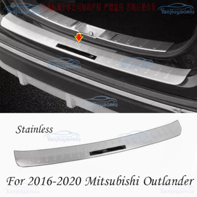 For 2016-2020 Mitsubishi Outlander Stainless Rear Bumper Protector Sill ...