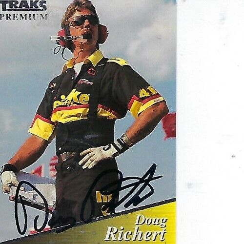 DOUG RICHERT SIGNED 1994 TRAKS PREMIUM RACING #179 - NASCAR | eBay
