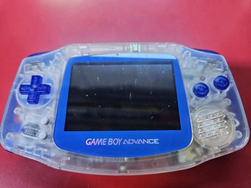 Gameboy Advance With IPS Screen And Audio Amp Clear Shell Blue Buttons ...
