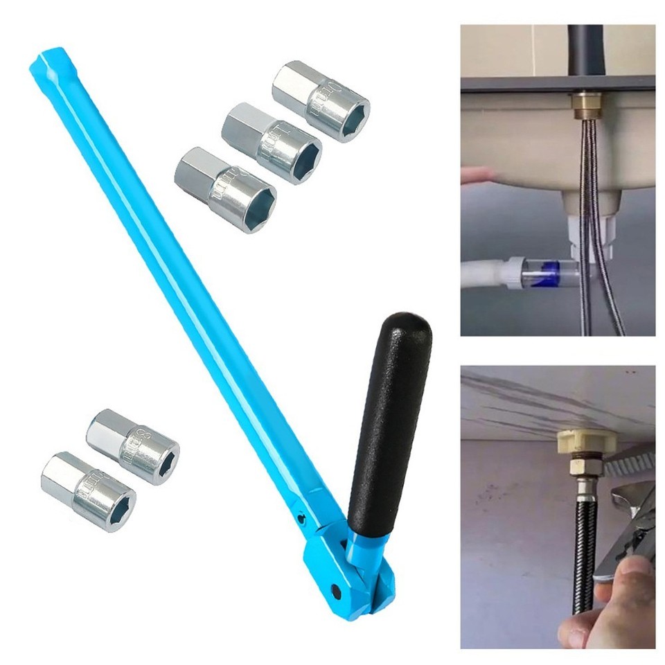 Compact Faucet Socket Wrench Tool for Plumbing with 8 to 12mm Socket ...