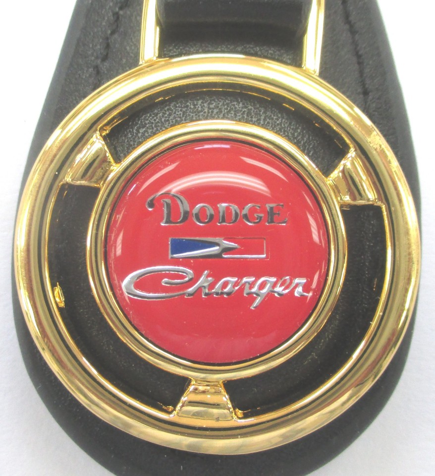 Red Dodge CHARGER Mini G1343 Goldtone Stering Wheel Key Ring 1978 1984 ...