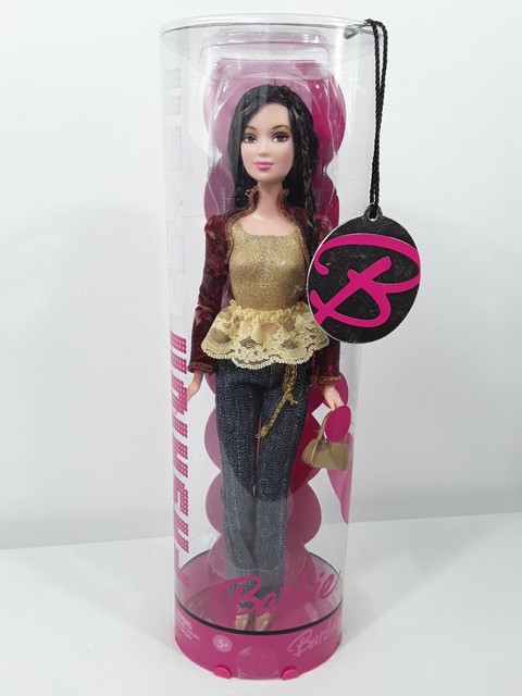 Mattel J1381 Maroon Velvet Crop Jacket Barbie Fashion Fever Doll for ...