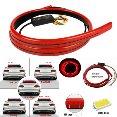 Car High Mount Stop Lamp Red LED Bright Additional Brake Light Third ...