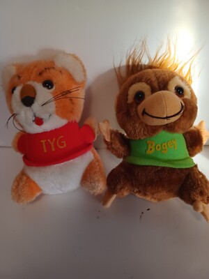 Shirt Tales 1981 - 8" Plush Hallmark Bogey Monkey & TYG the Tiger | eBay
