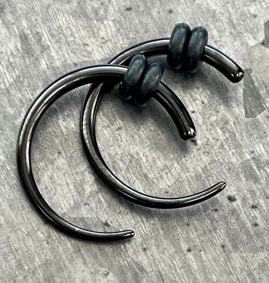 PAIR Steel Round Hook Tapers Lobe Expanders Plugs Hangers Guages Gauges ...