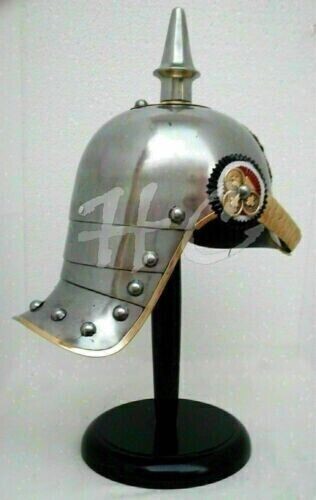 Viking Knight German Armor Steel Helmet Brass German Helmet Halloween ...