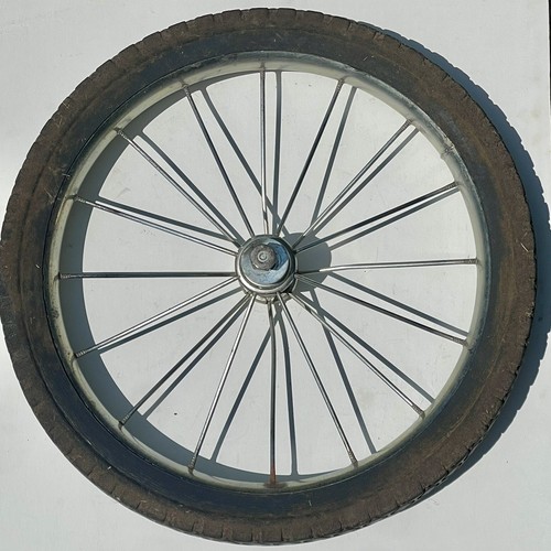 MTD WALK BEHIND LAWN MOWER 16” WIRE SPOKE REAR WHEEL with AXLE BOLT ...
