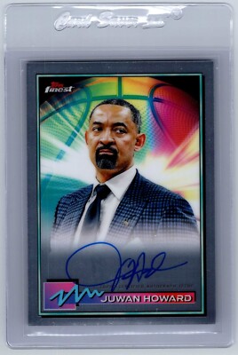 2021 Topps Finest Juwan Howard Auto Card Fab 5 Autograph Basketball ...