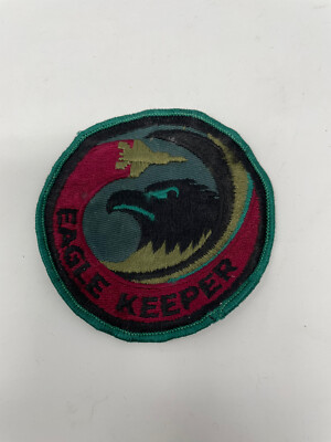 USAF AIR FORCE McDonnell Douglas F-15 Eagle Keeper Patch SUBDUED 3" VTG ...