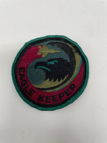 USAF AIR FORCE McDonnell Douglas F-15 Eagle Keeper Patch SUBDUED 3" VTG ...