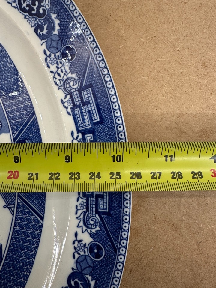 Vintage Victoria Porcelain Fenton Willow Pattern Oval Serving Meat ...