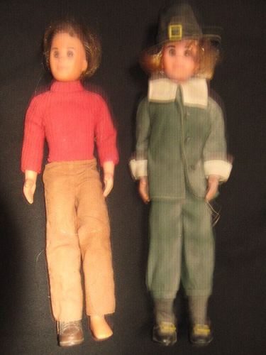 Vintage Mattel 1974 SUNSHINE FAMILY 2 DOLLS PILGRIM complete + Father ...