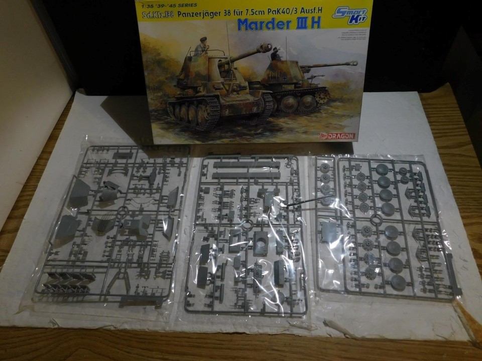 Dragon 1:35 #6331 Panzerjager 38 fur 7.5cm Pak40/3 Ausf.H Marder III H ...
