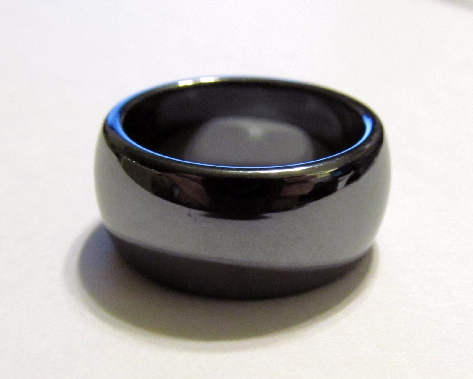 Genuine Hematite Convex Solid 10mm Band Ring Various Sizes HEMR14W | eBay