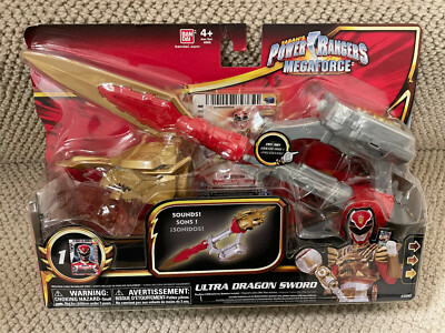 Power Rangers Megaforce Ultra Dragon Sword Bandai MMPR Electronic ...