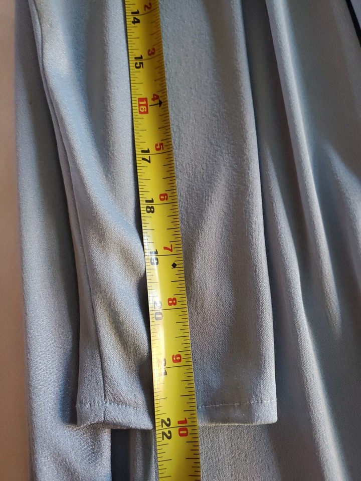 Vtg. 70s Mod Cowl Swag Neck Front & Back L/S Long Blue Dress Union Made ...