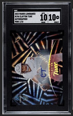 2023 Panini Luminance - Rookie Pink #196 Arizona Cardinals /10 (RC) SGC ...