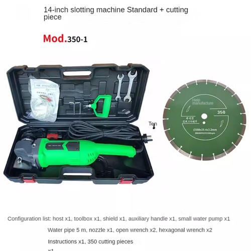 Slot Machine Large Angle Grinder Concrete Wall Dust Free Slotting Stone ...